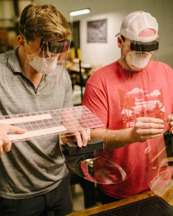 Louisville brothers making face shields - My Fraternity